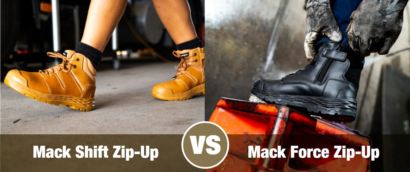 Mack Shift Zip-Up vs Force Zip-Up – Mack Boots